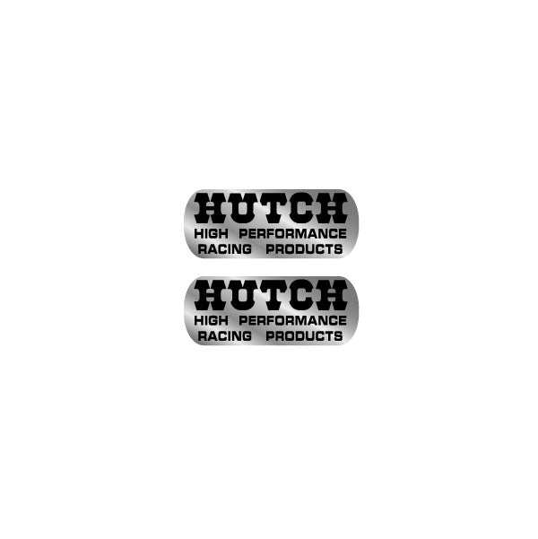 Hutch - Early HP Black on Chrome Crank decals | BMX Products USA