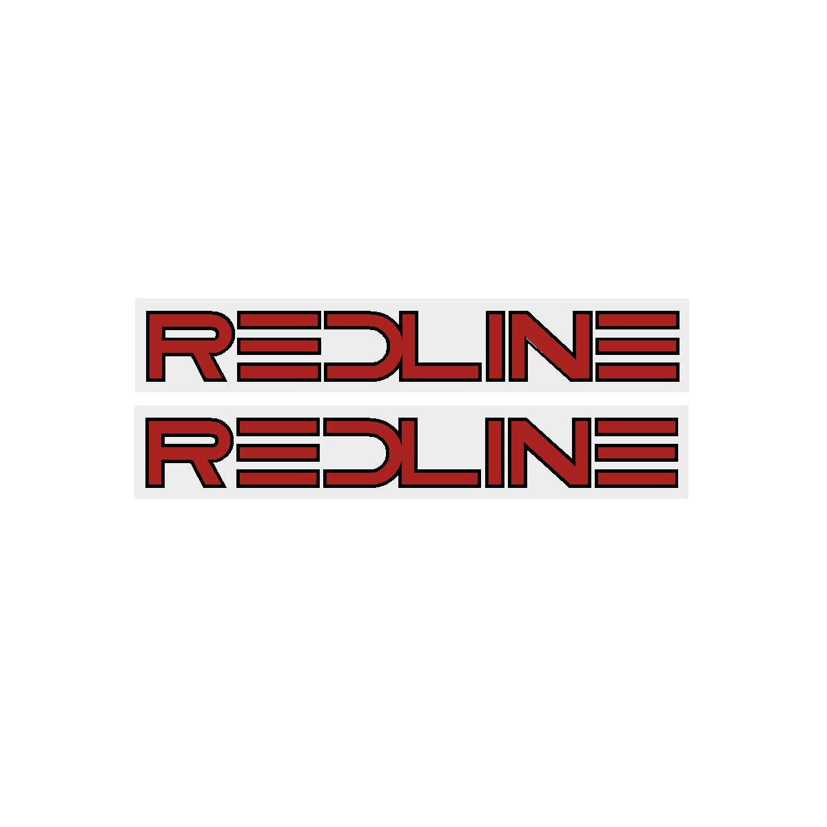 1981 Redline fork decals - red | BMX Products USA