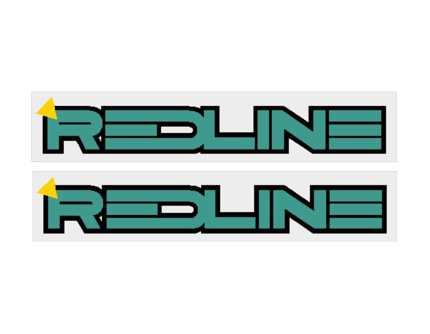 1986 Redline fork decals - for aqua frames | BMX Products USA