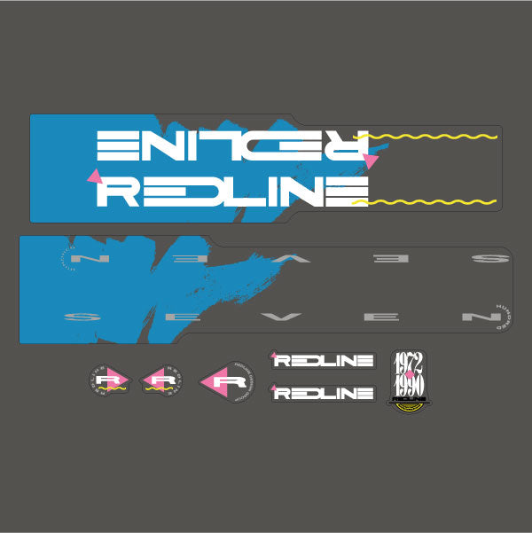 1990 Redline - 700SL - for Grey & Blue frame Decal set | BMX Products USA