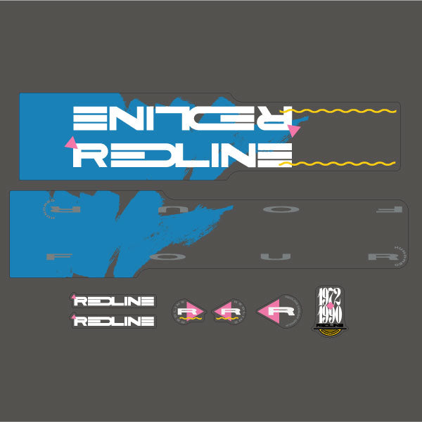 1999 Redline - 400EXL Decal set - for Grey & Blue frame | BMX Products USA