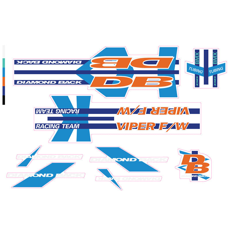 1991 Diamond Back - Viper FW for Black frame decal set | BMX Products USA