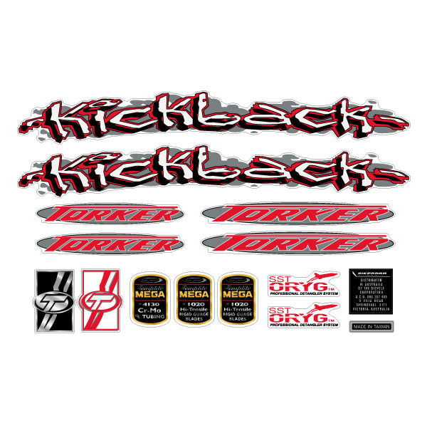 1998 Torker - Kickback decal set | BMX Products USA