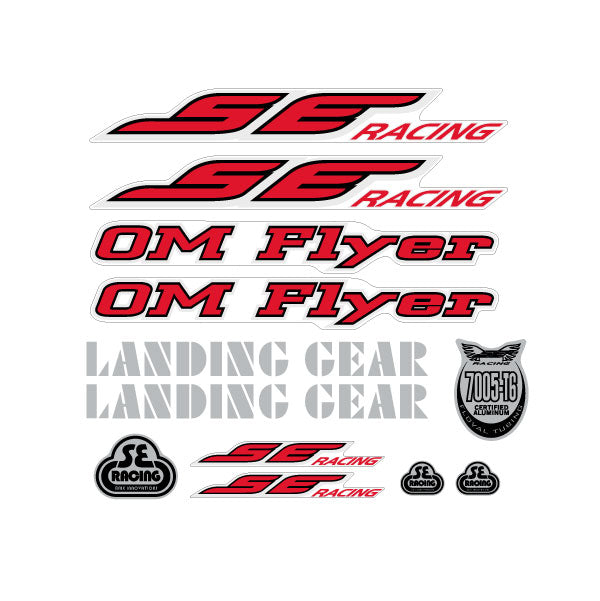 2004 SE BIKES - OM FLYER red/black decal set | BMX Products USA