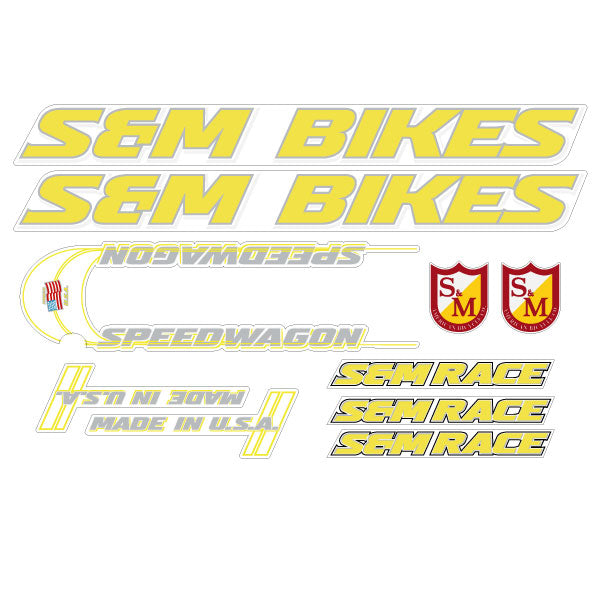 2013 S&M - Speedwagon decal set | BMX Products USA