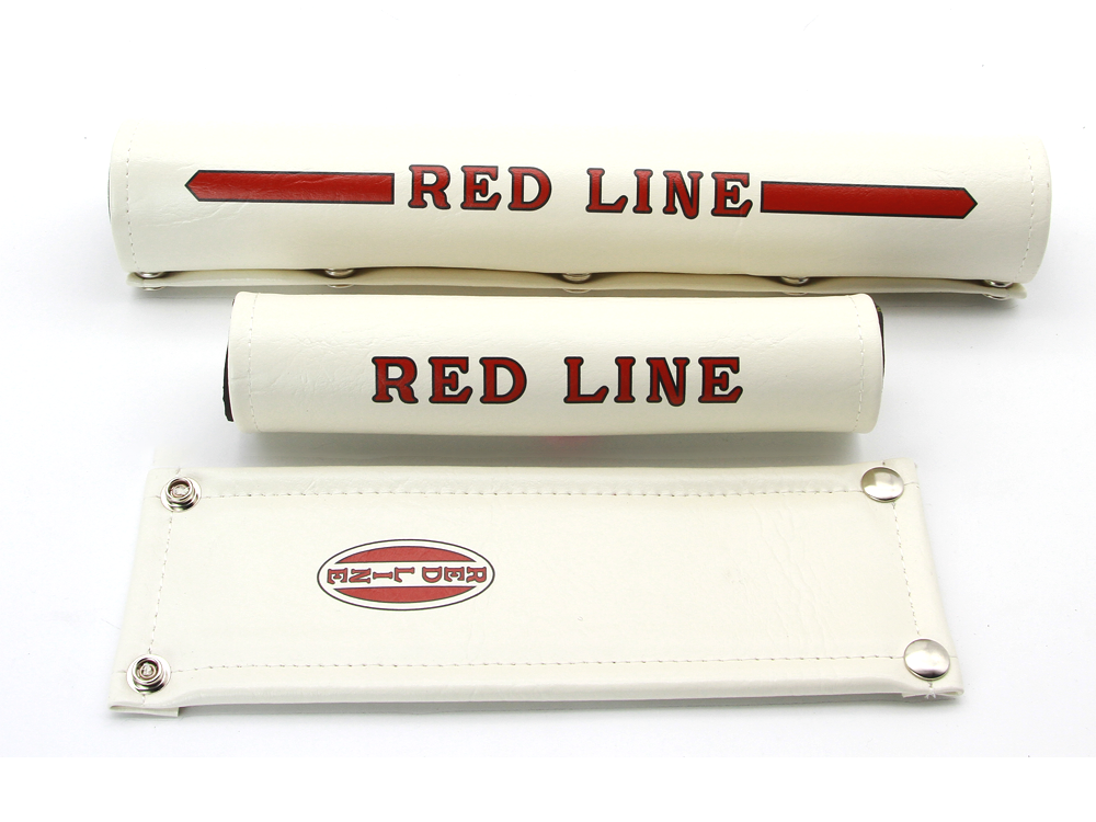 Redline - Gen 1 Straight bar vinyl pad set white | BMX Products USA