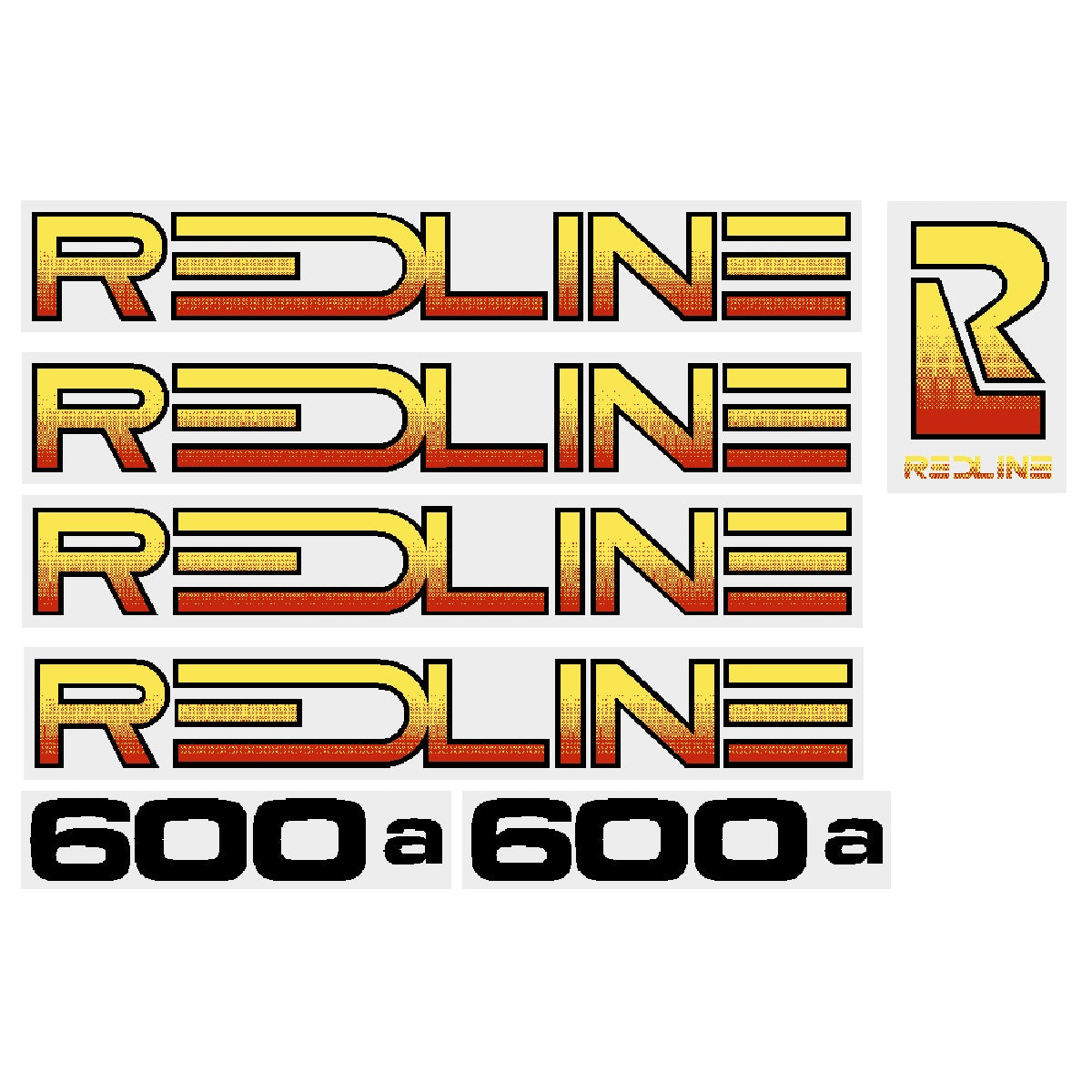 1983 Redline 600a decal set | BMX Products USA