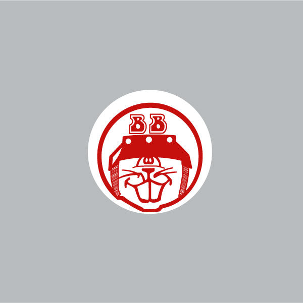 Beavers Bicycles - Bike shop decal - Red on white | BMX Products USA