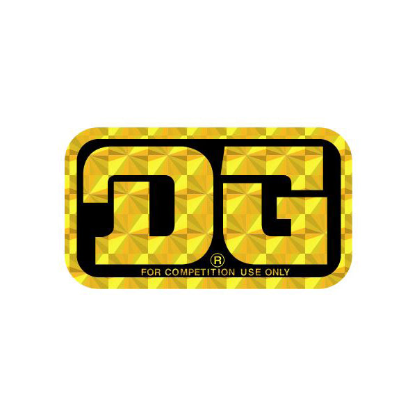 DG - For Comp Use decal - Black & Yellow prism | BMX Products USA