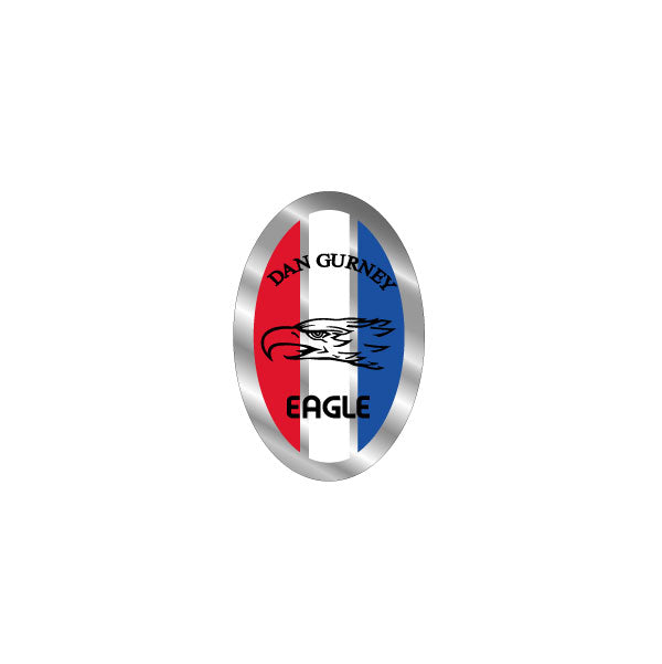 Dan Gurney - Eagle Oval Chrome tube decal | BMX Products USA
