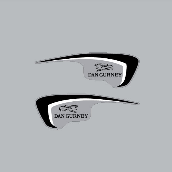 Dan Gurney - EAGLE & ARROW - gussett decals | BMX Products USA