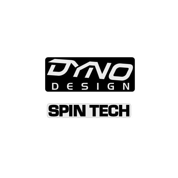 DYNO - SPINTECH stem decal in black | BMX Products USA