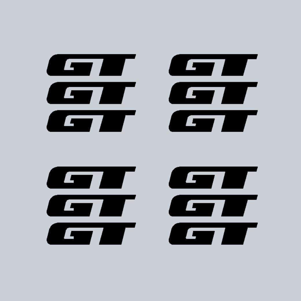 GT BMX - TRI SPOKE Mag wheel decals - BLACK | BMX Products USA