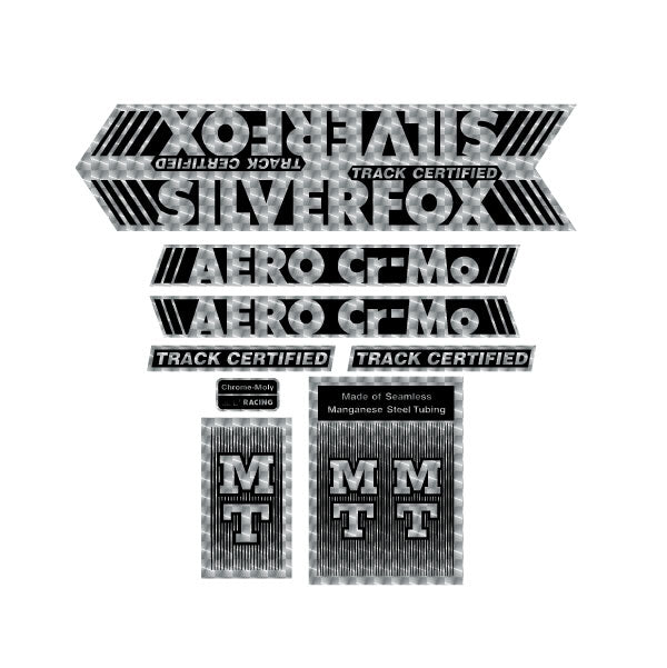 MT Racing - SILVERFOX Aero Cromo PRISM decal set | BMX Products USA