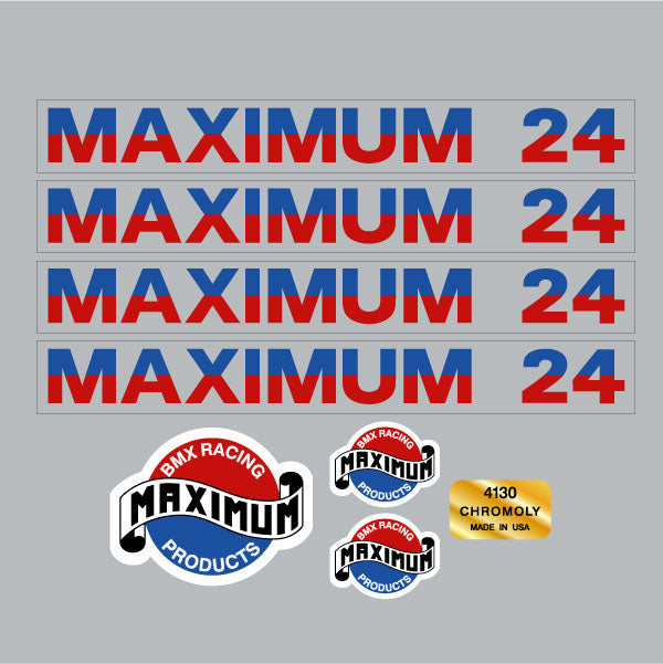 Maximum - 24 Decal set | BMX Products USA