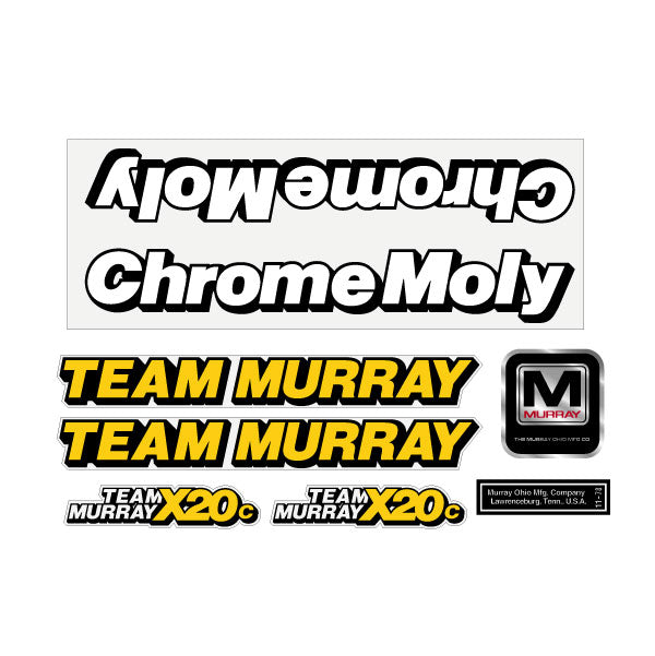 Murray - Cromoly X20C Decal set | BMX Products USA