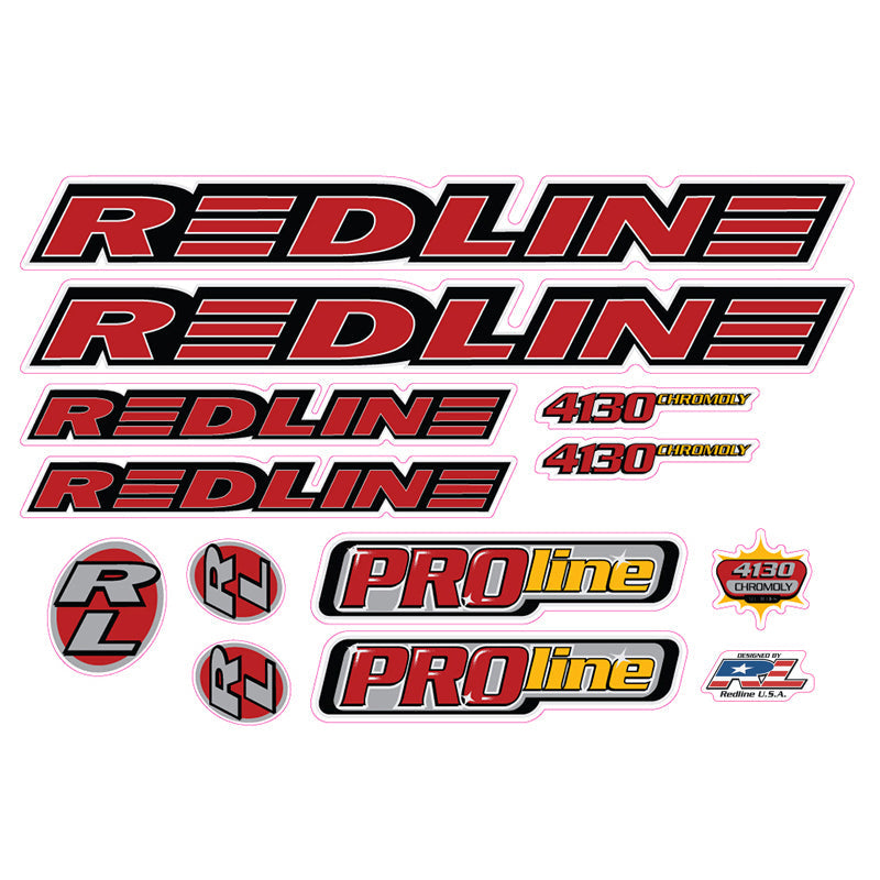 1996 Redline - PROLINE - For Chrome frame Decal set | BMX Products USA