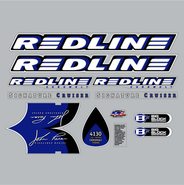 2000 Redline - John Purse Cruiser - Decal set | BMX Products USA