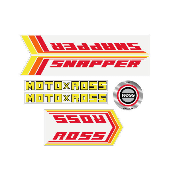 Ross - Snapper - Red decal set | BMX Products USA