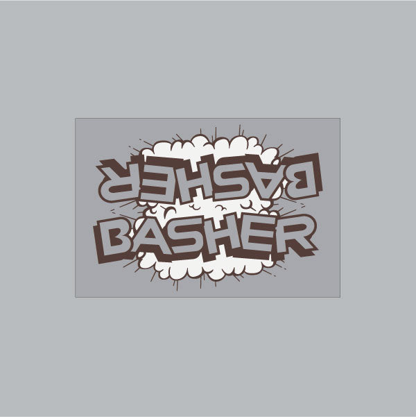 SE Racing - Basher CLOUD Downtube decal in brown | BMX Products USA