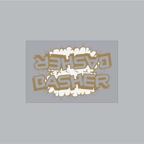 SE Racing - Basher CLOUD Downtube decal in Gold | BMX Products USA