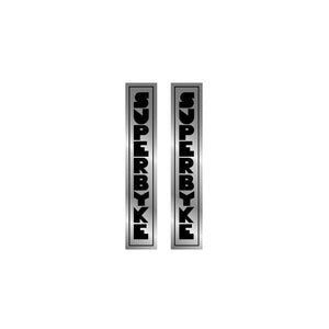 Superbyke - Chrome vertical fork decals | BMX Products USA