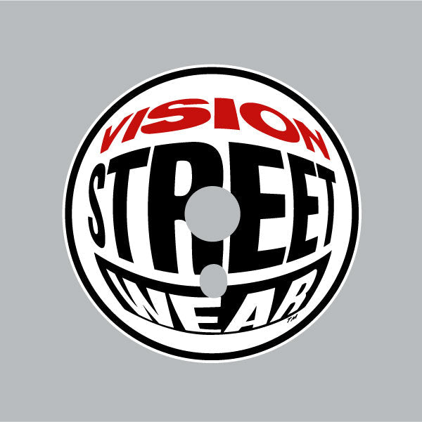 Vision - Fisheye Sprocket Chainring decal WHITE | BMX Products USA