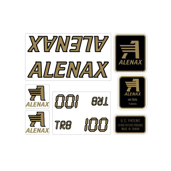 Alenax - TRB-100 decal set in Black gold | BMX Products USA