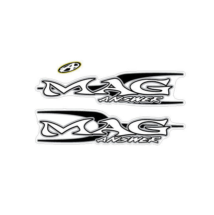 Answer - Mag fork decal set in Black & Silver | BMX Products USA
