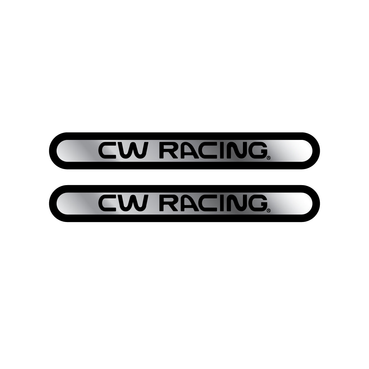 CW crank decals - chrome | BMX Products USA