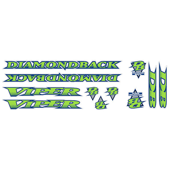 1995 Diamond Back - Viper FW - Green decal set - for chrome frame | BMX ...