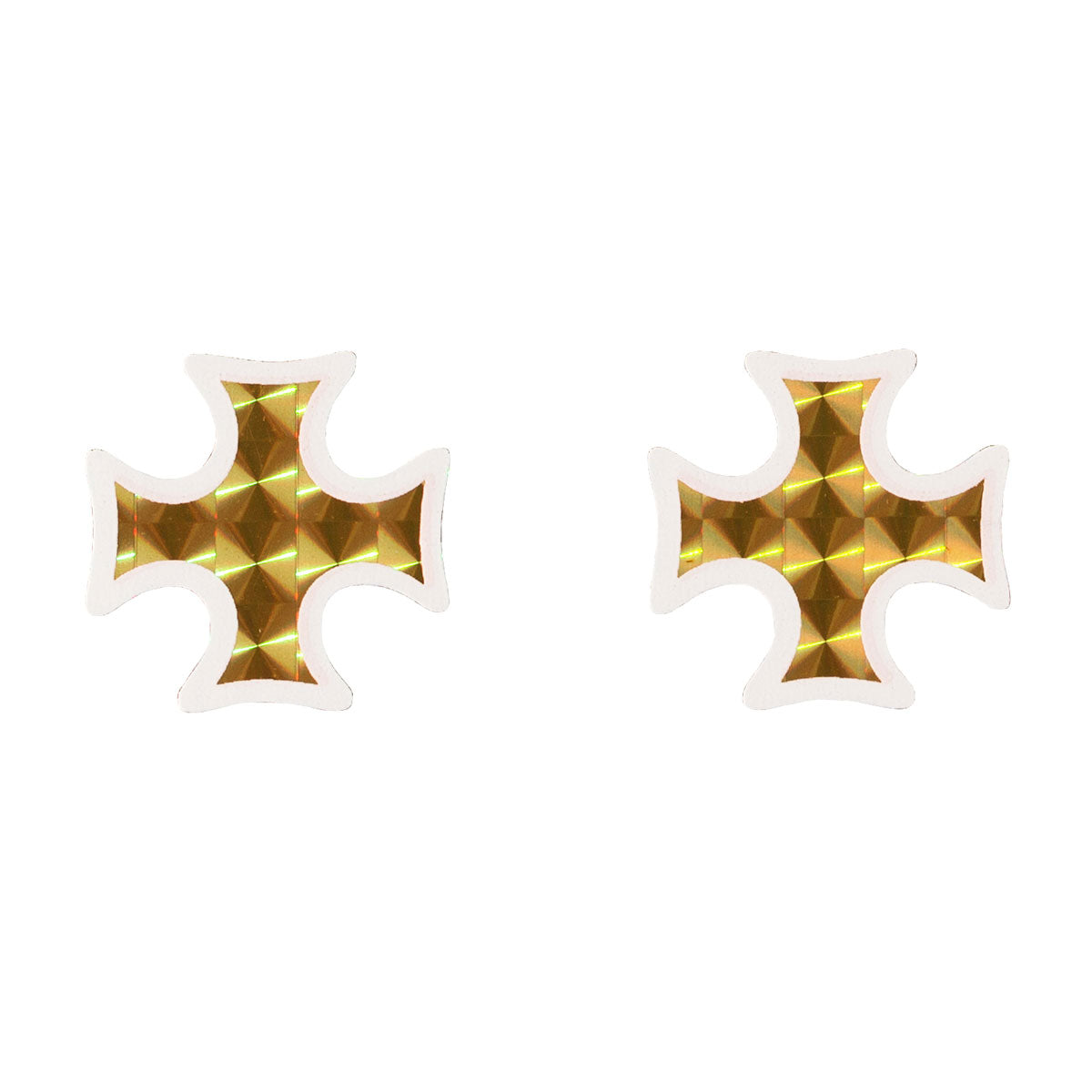 1980-81 Blue Max Blue/Gold GUSSET decal - PAIR | BMX Products USA