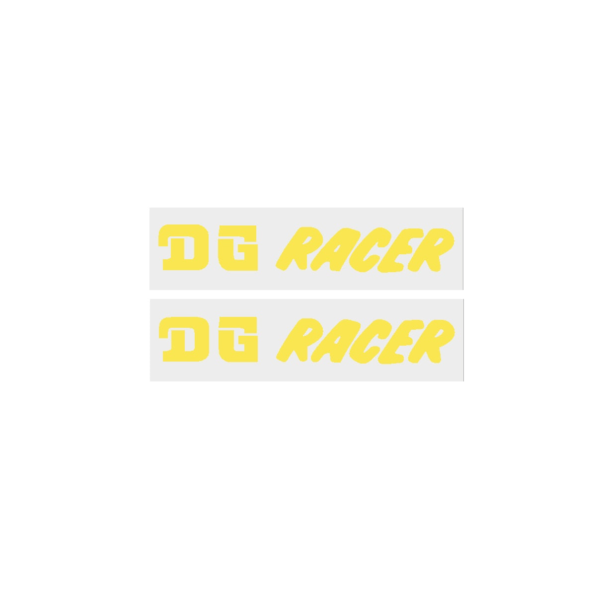 DG - Racer chain stay decal pair - yellow | BMX Products USA