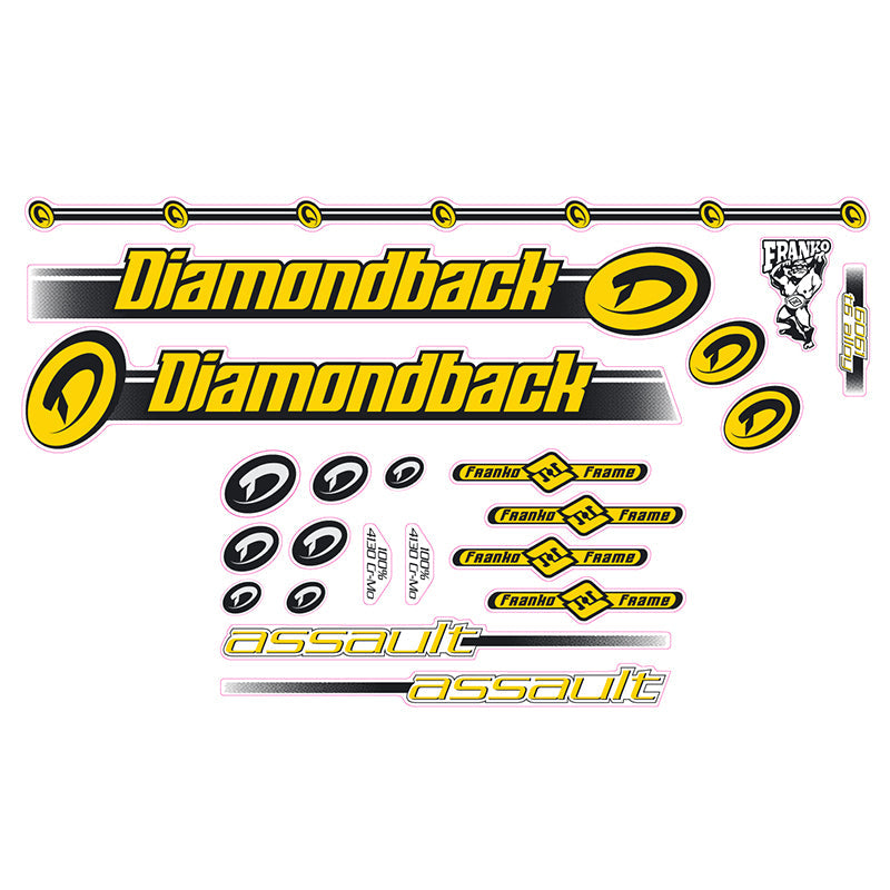 2000 Diamond Back - Assault for Polished frame decal set | BMX Products USA