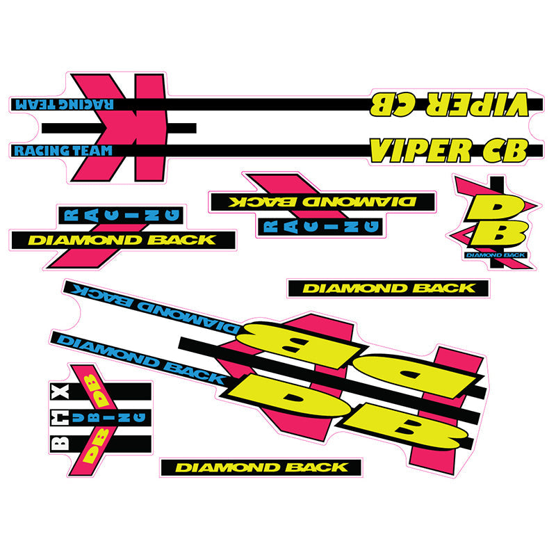 1992 Diamond Back - Viper CB decal set - for chrome frame | BMX ...