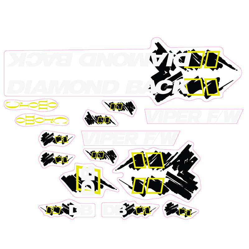 1990 Diamond Back - Viper FW for Red frame decal set | BMX Products USA