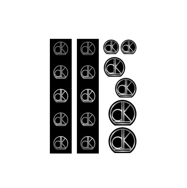 DK - Hub and parts decal pack BLACK | BMX Products USA