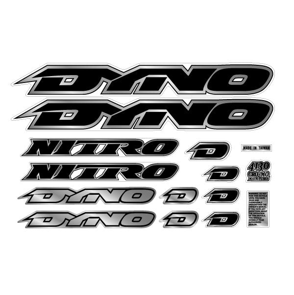 1995 DYNO - NITRO decal set for Green frame | BMX Products USA