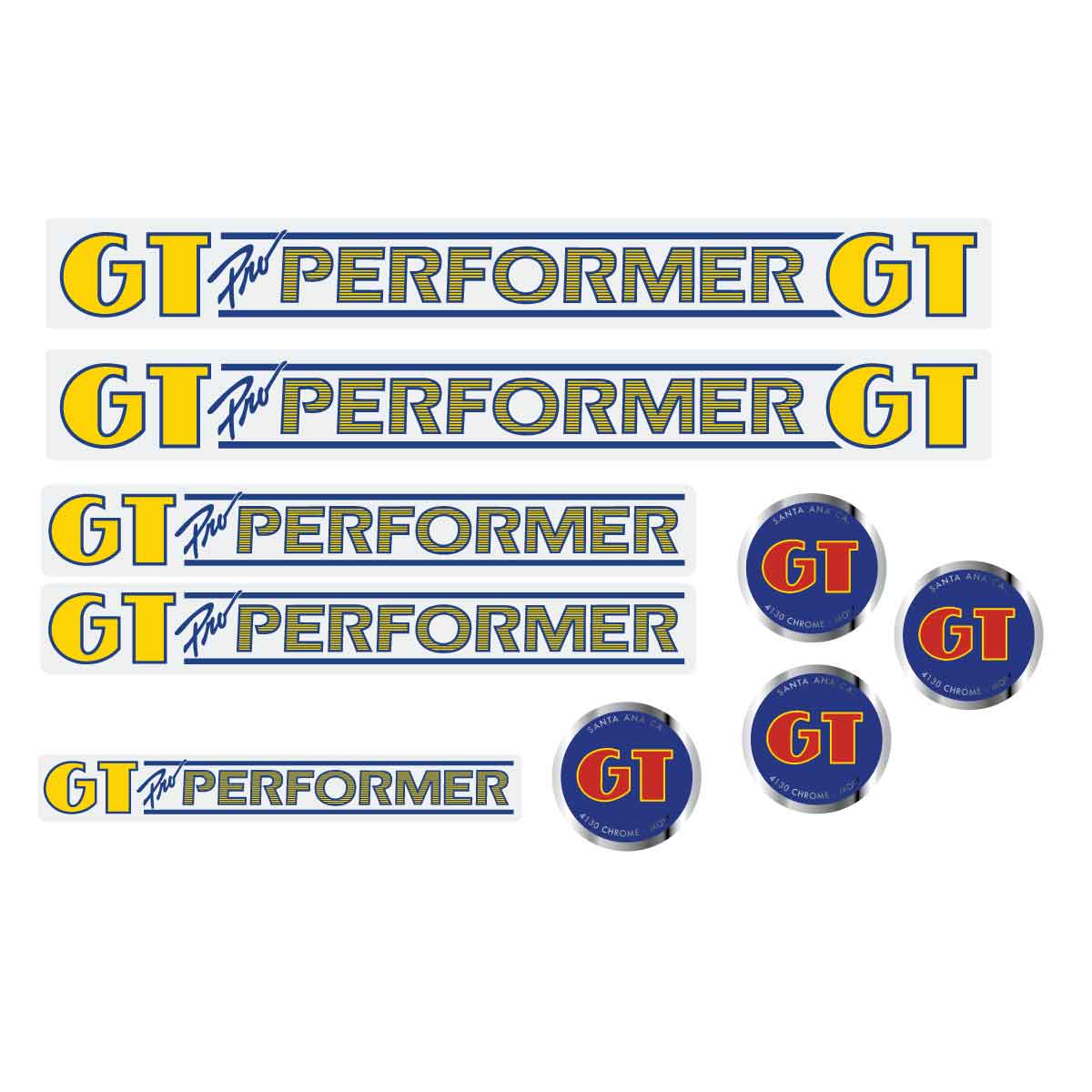 GT BMX - Pro Performer (US Made) decal set - clear - New School Retro ...