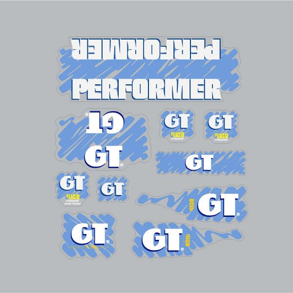 1988 GT BMX - Performer decal set for Pink frame - on Clear | BMX ...