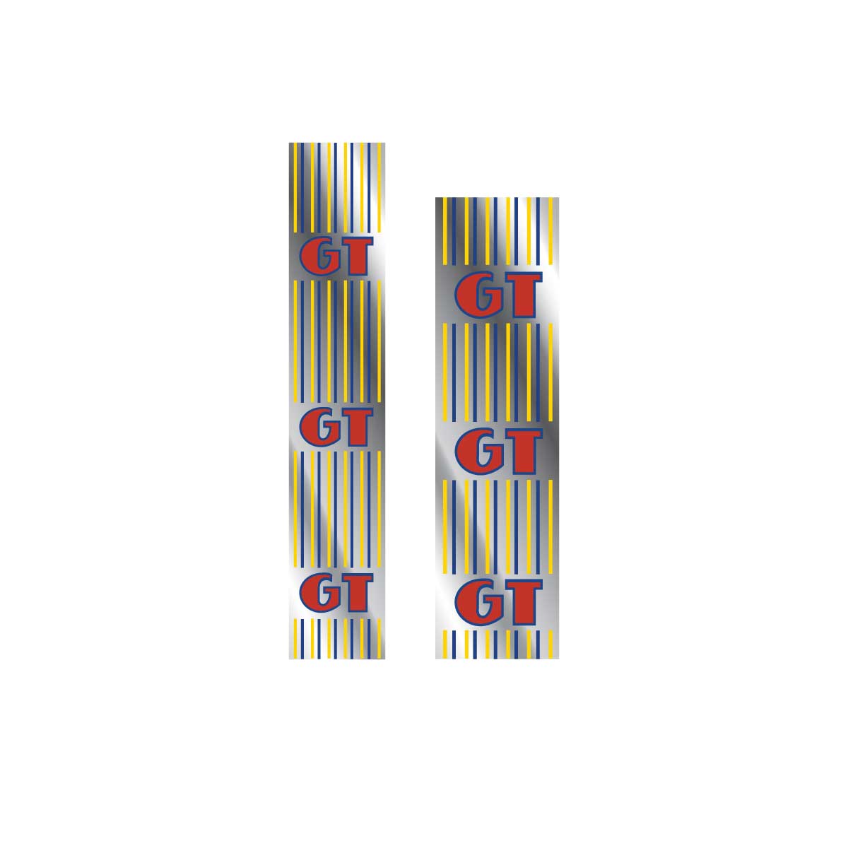 GT BMX - RETRO LOGO - SuperLace BMX hub decals - chrome | BMX Products USA