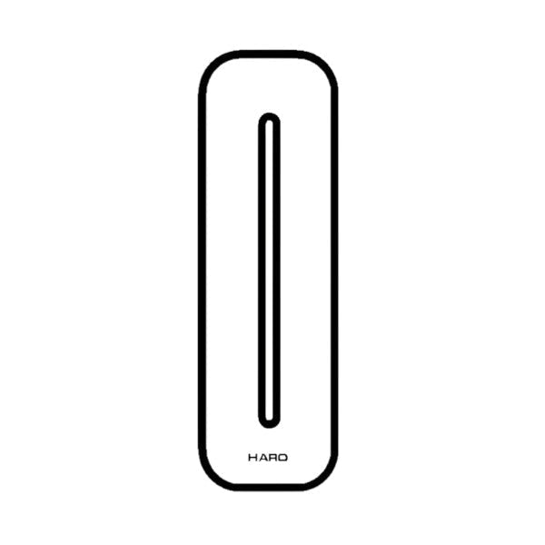 Haro - Stadium plate number #0 decal - White-Black | BMX Products USA