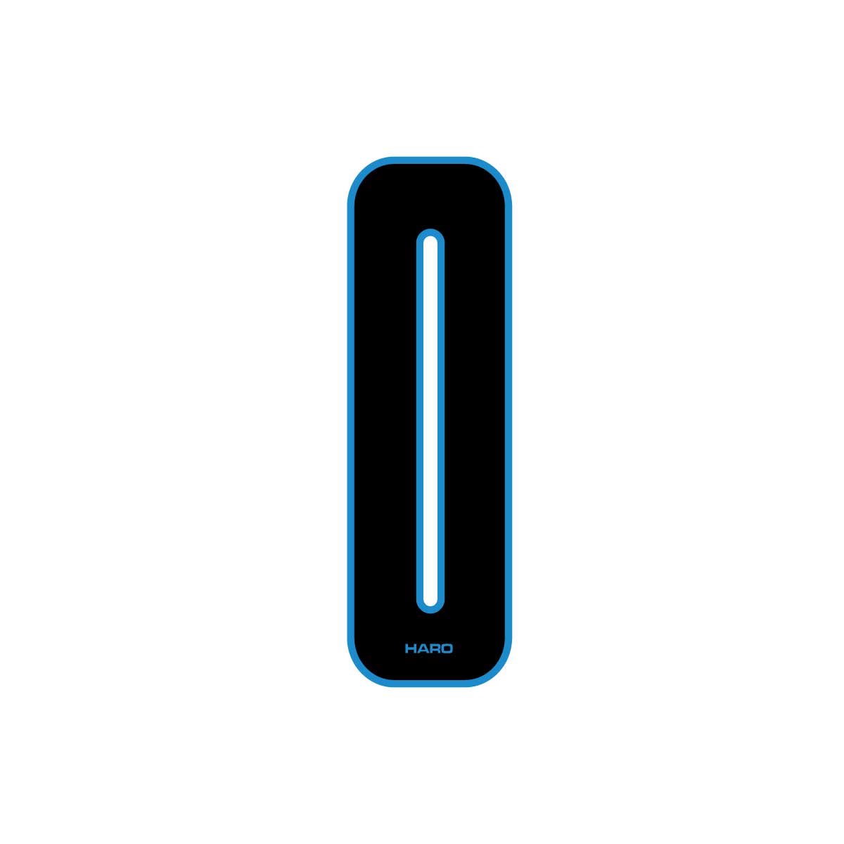 Haro - Stadium plate number #0 decal - Black Blue | BMX Products USA