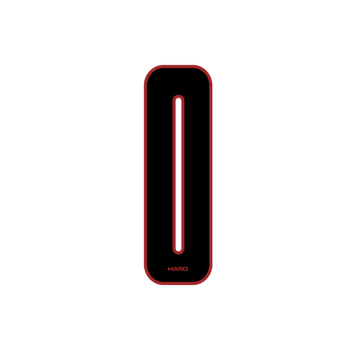 Haro - Stadium plate number #0 decal - Black Red | BMX Products USA
