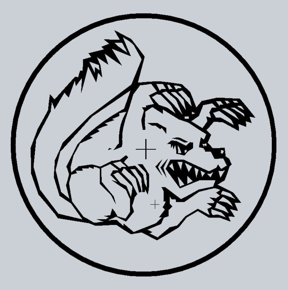 Mongoose - 90's Maurice with outer ring Sprocket decal - DIECUT | BMX ...