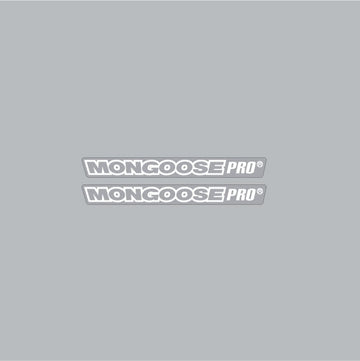 Mongoose PRO - Mid school Crank WHITE OUTLINE decals | BMX Products USA