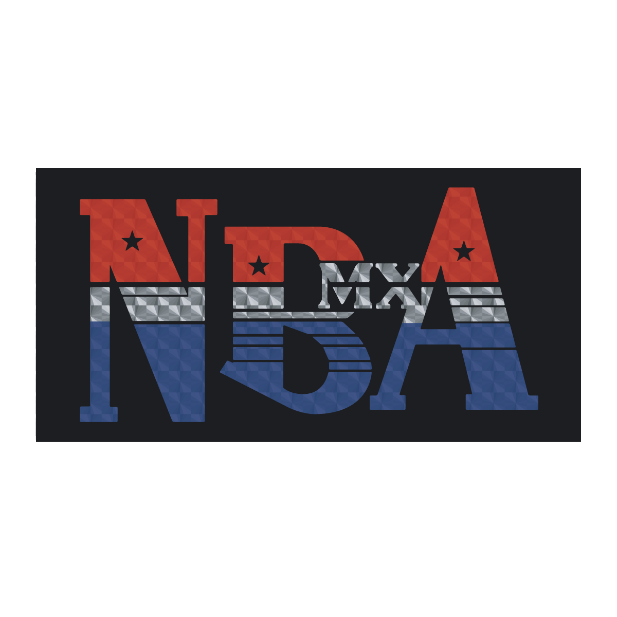 NBmxA (National Bicycle Association) RWB prism decal | BMX Products USA