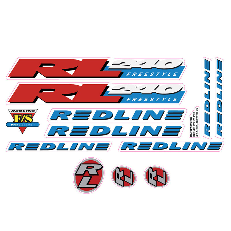 1994 Redline - RL240 - Decal set | BMX Products USA
