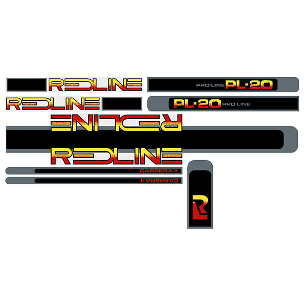 1984 Redline - Carrera II Decal set | BMX Products USA