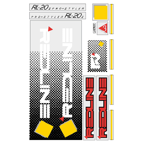1985 Redline - RL-20II for Red frame Decal set | BMX Products USA